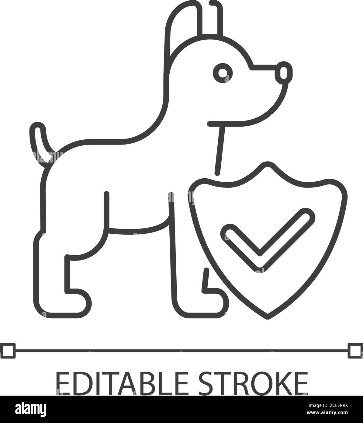 Pet insurance linear icon Stock Vector Image & Art - Alamy
