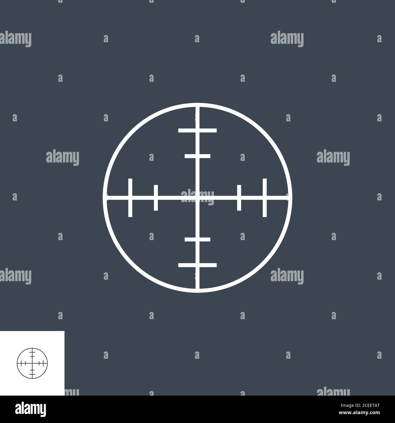 Aim Related Vector Thin Line Icon Stock Vector Image & Art - Alamy