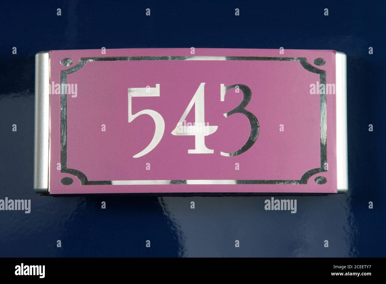 Objects made of aluminum, brass and similar materials for writing names ...