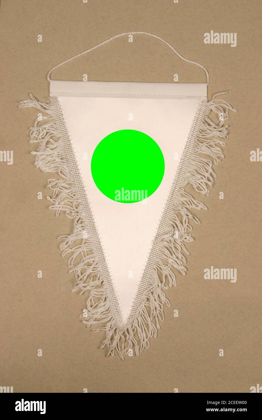 Flags of various colors, shapes and different fabrics. Pennants used in ...