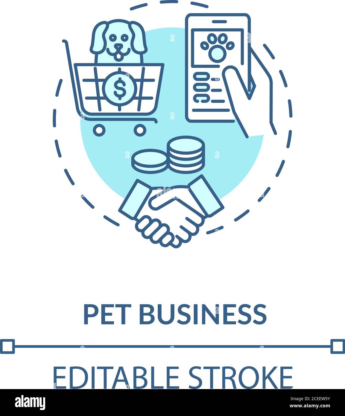 Pet business concept icon Stock Vector Image & Art - Alamy