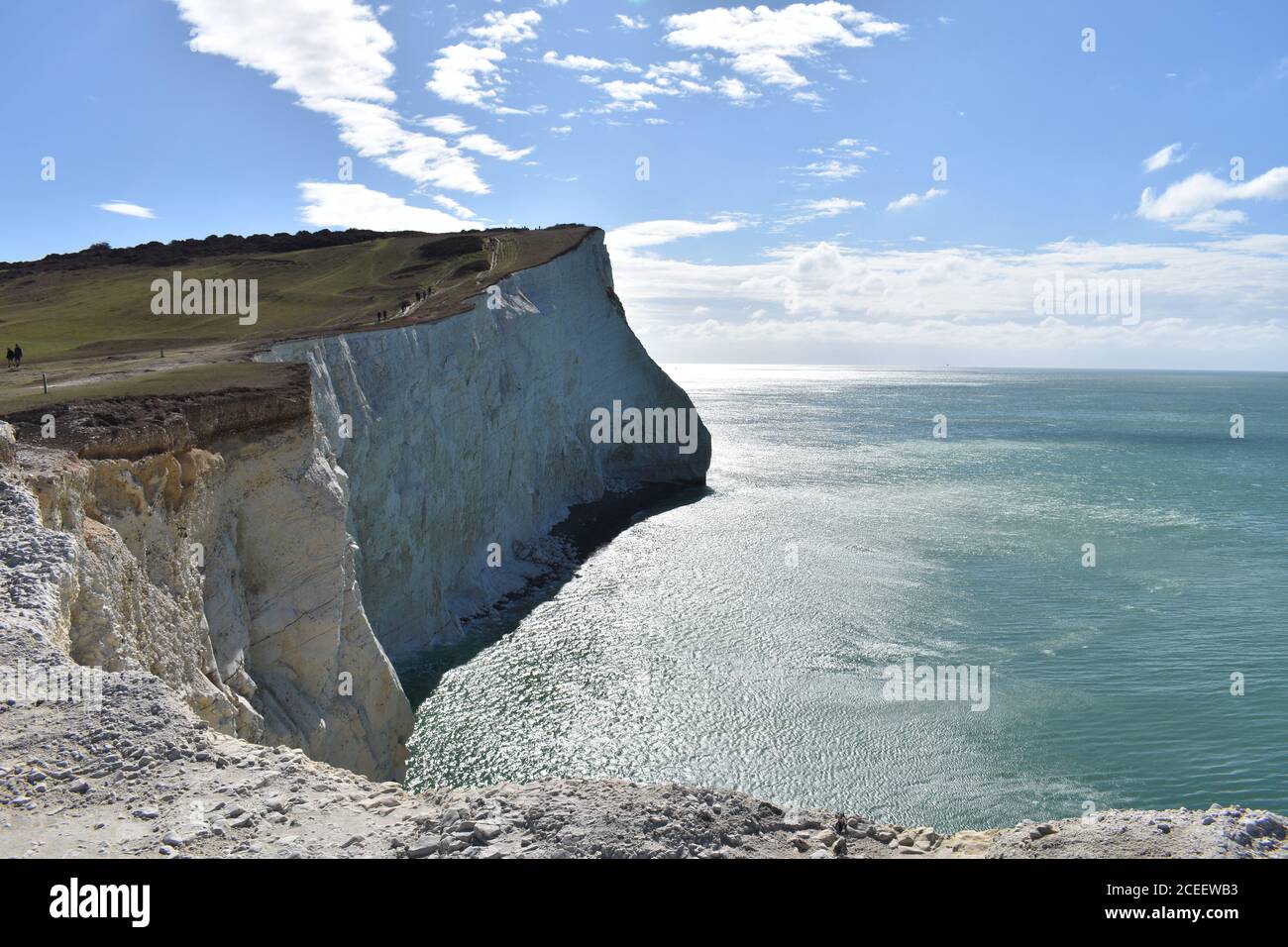White Cliff Edge Stock Photo - Alamy