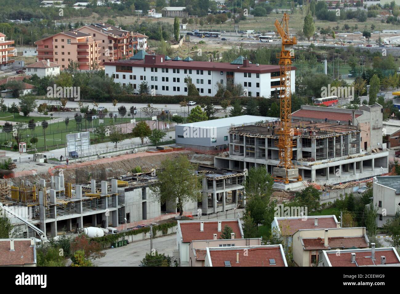 The capital of Turkey the biggest construction made in Ankara. Çankaya ...