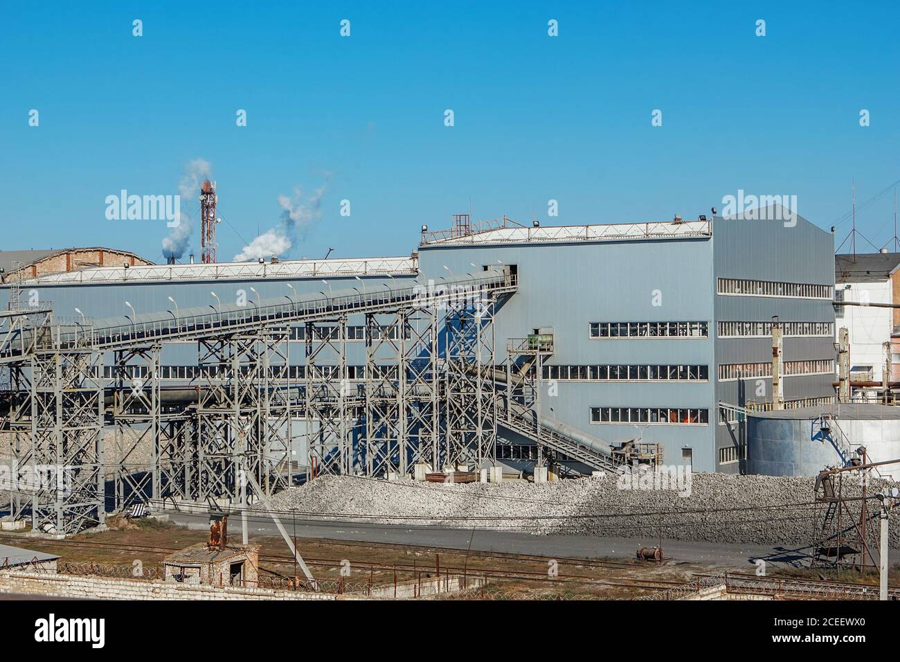 The production capacity of sugar factories. Industrial building plant ...
