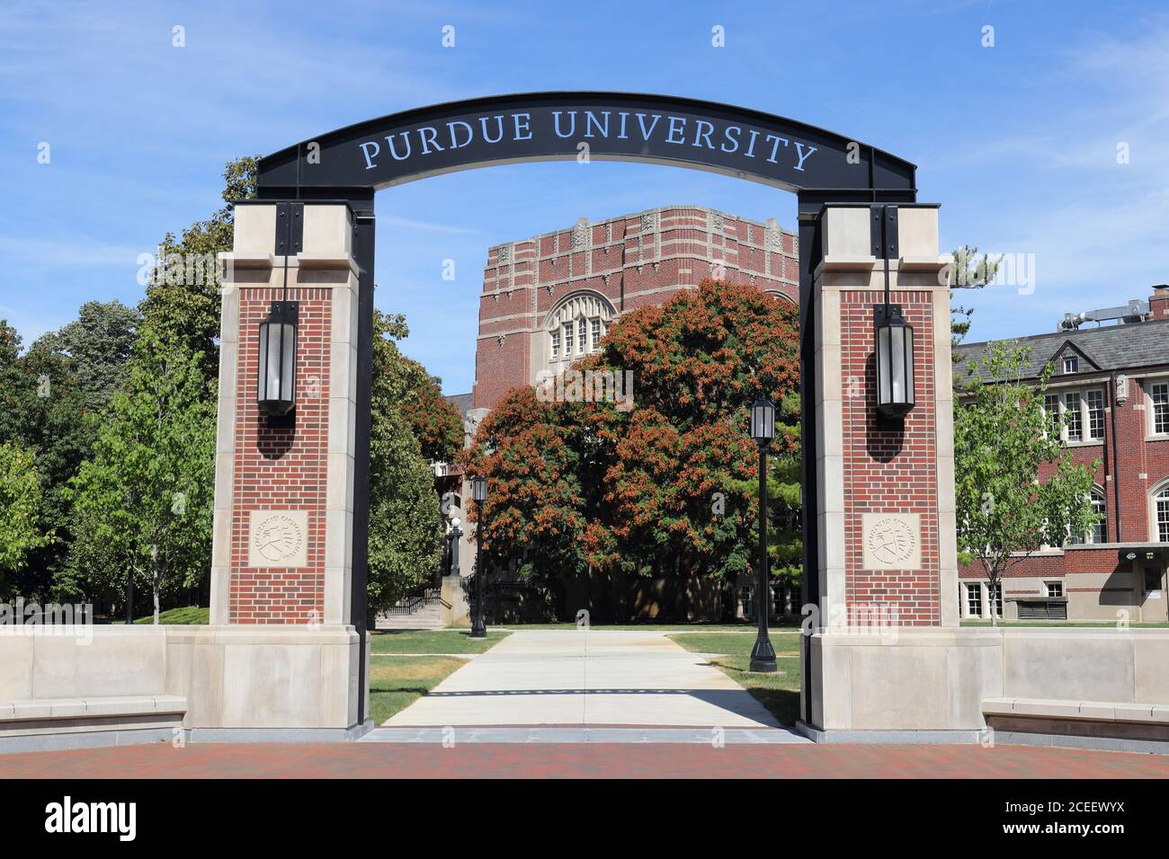 West Lafayette - Circa August 2020: Purdue Welcome Center at Purdue ...