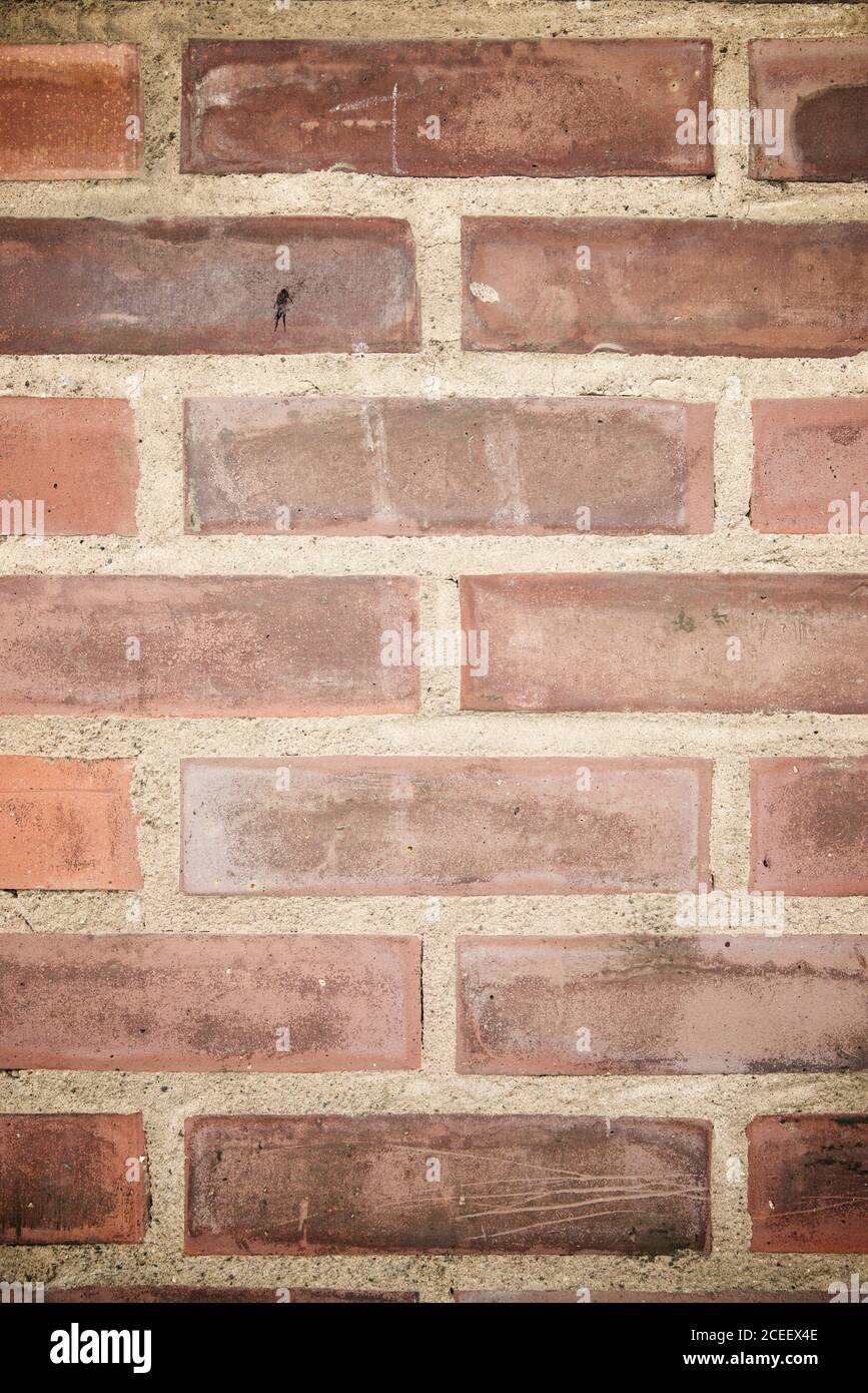 Front view of an brick wall in Spain Stock Photo - Alamy
