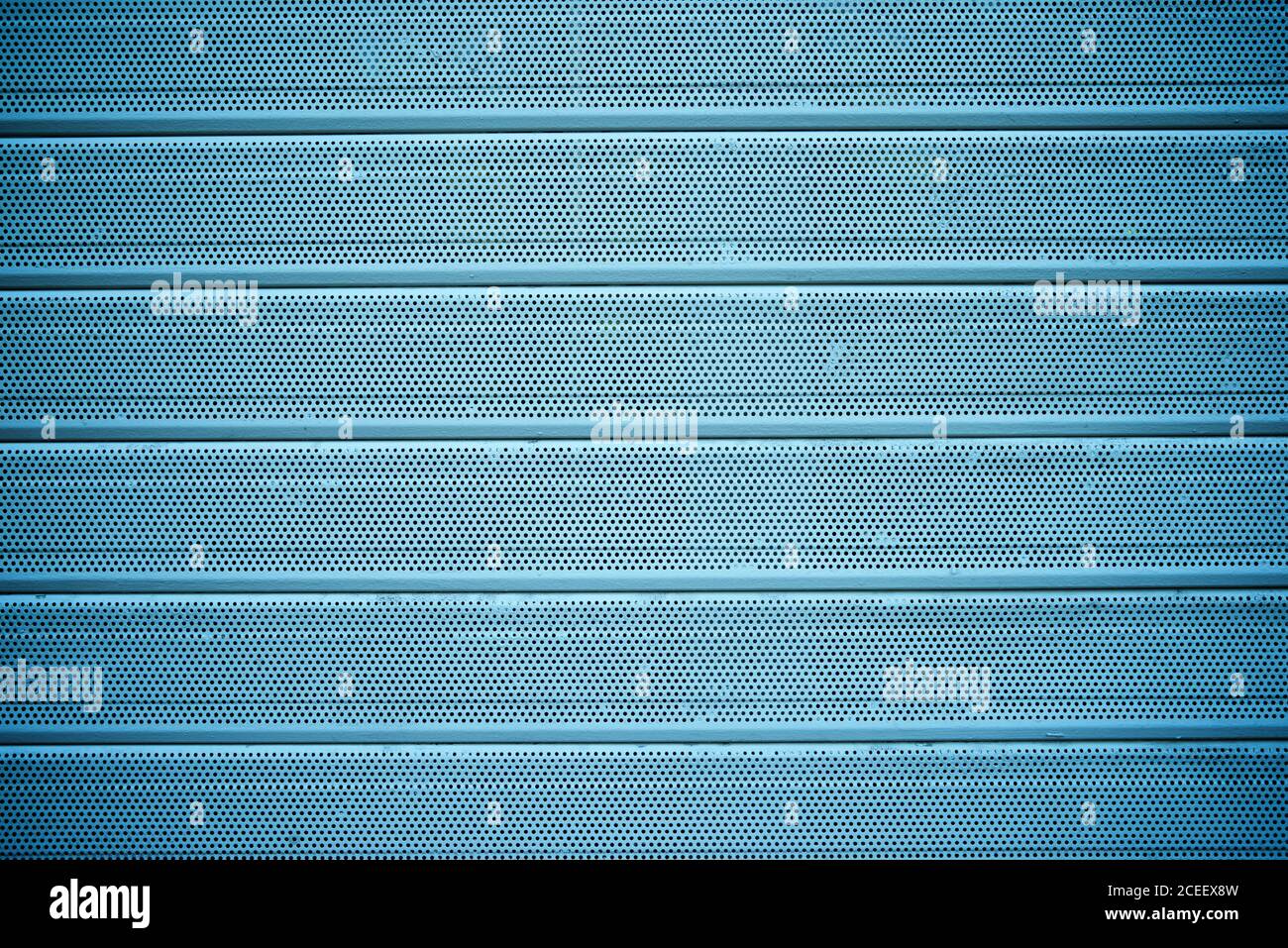 Front view of the metal roller shutter of a store Stock Photo - Alamy