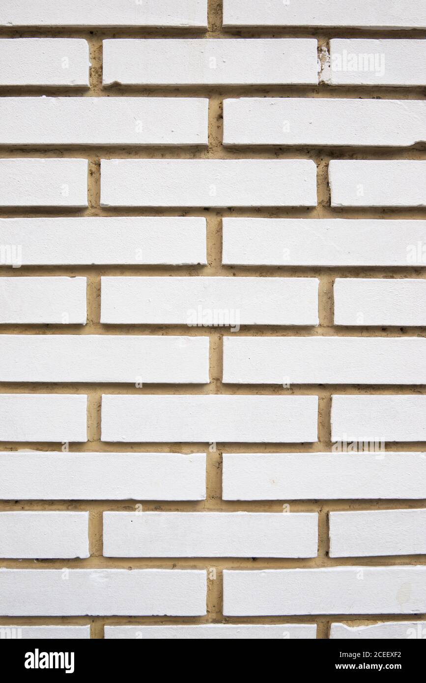 Front view of an brick wall in Spain Stock Photo - Alamy
