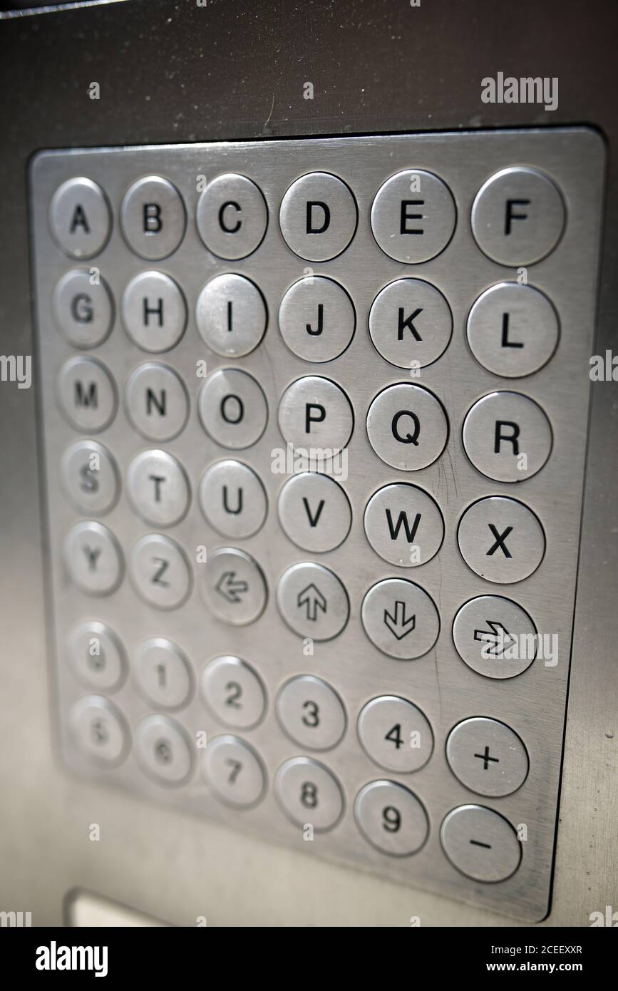 Abc keypad hi-res stock photography and images - Alamy