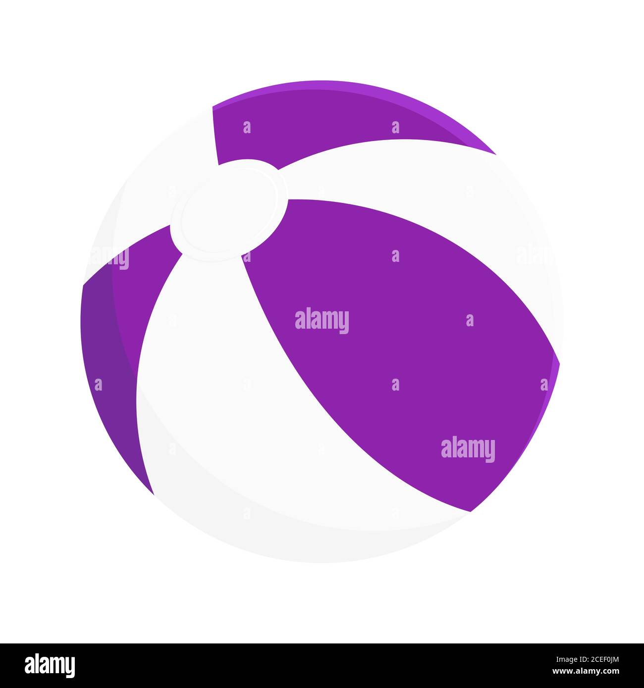 Inflatable beach ball flat style design vector illustration icon sign ...