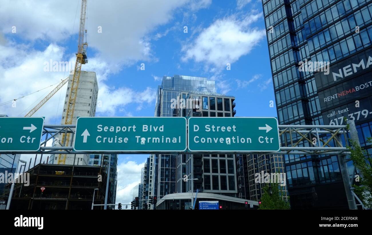 Boston highway signs hi-res stock photography and images - Alamy