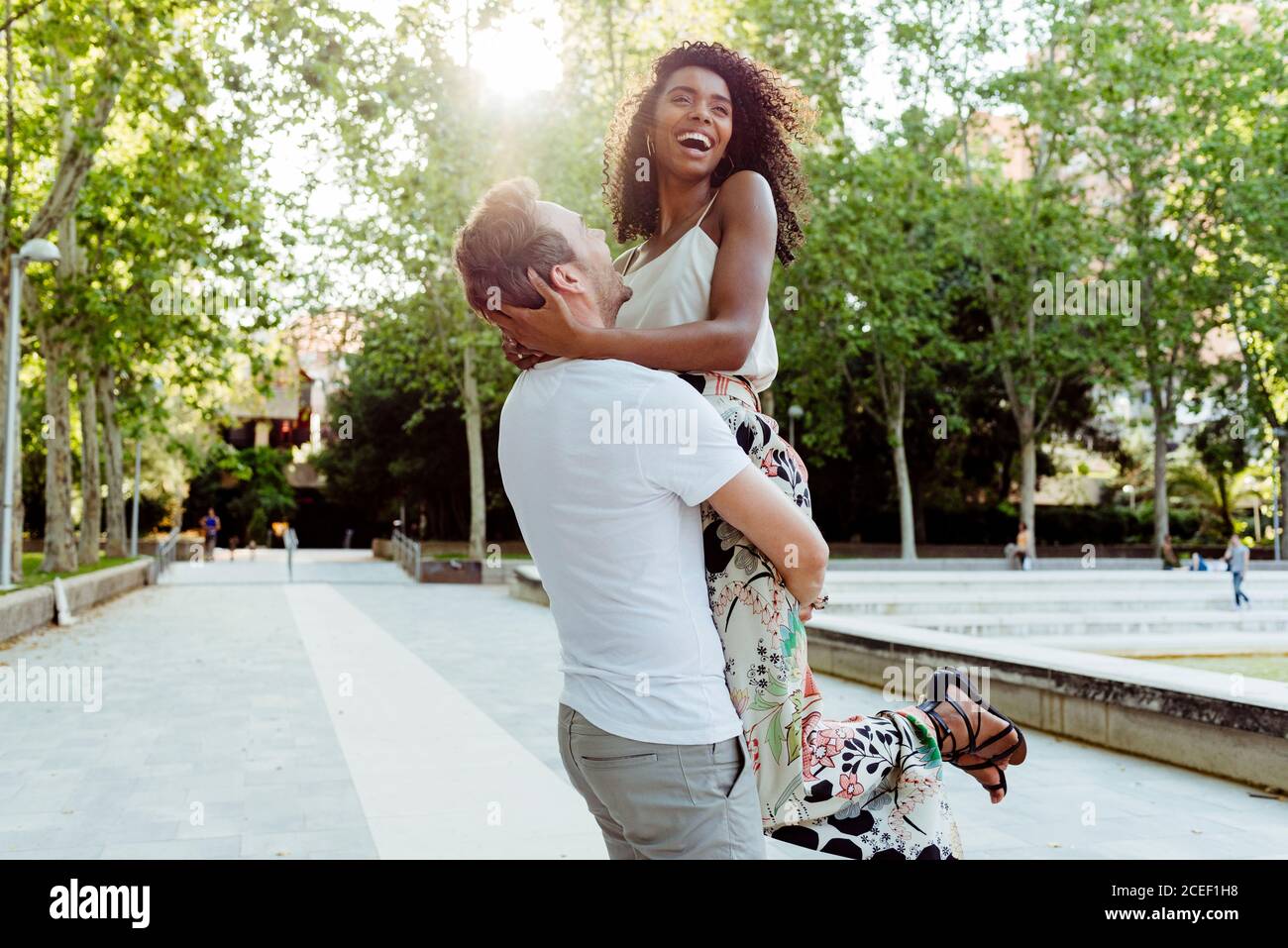 Man laughing side view hi-res stock photography and images - Alamy