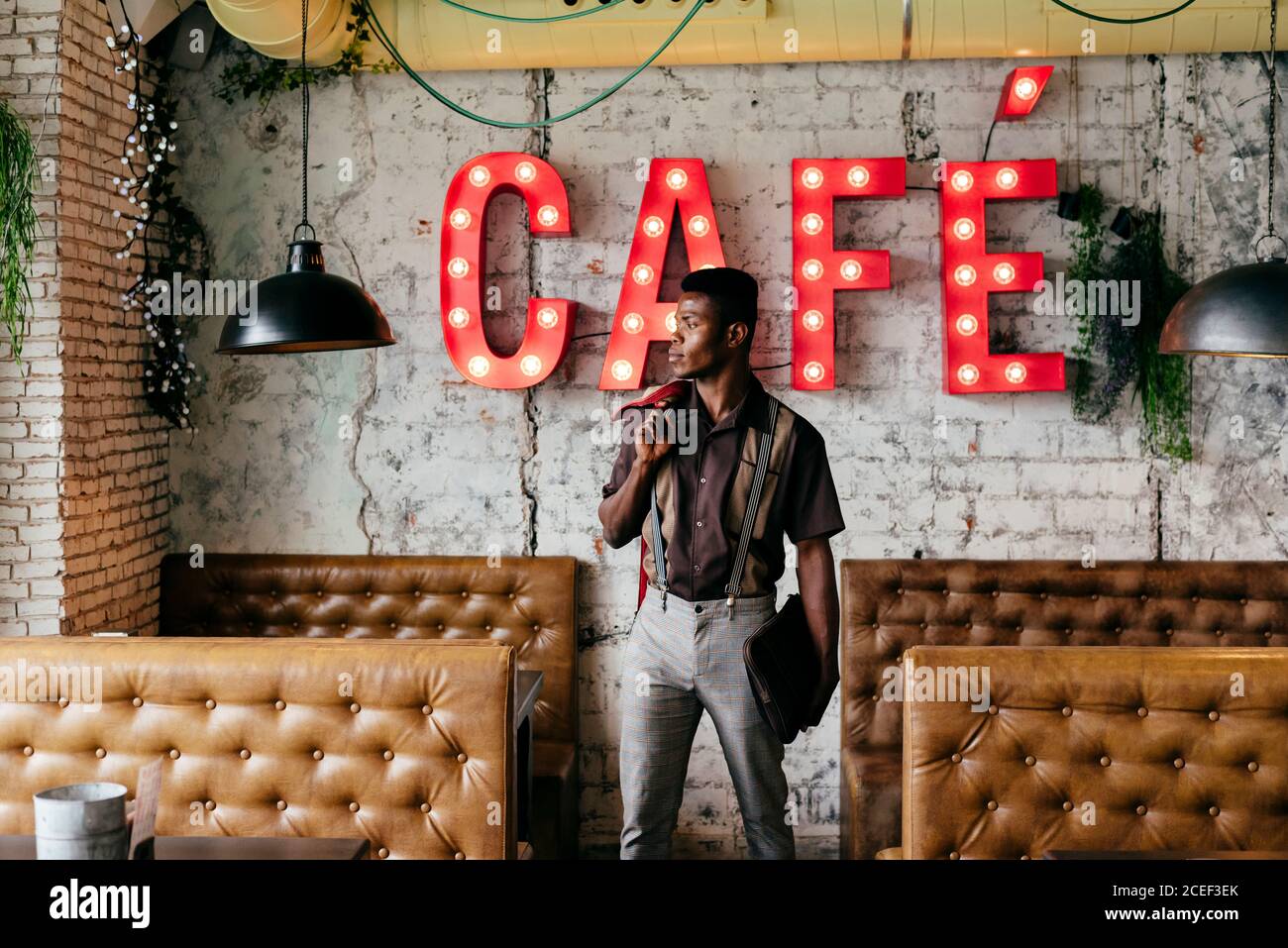 Male Putting On Pants