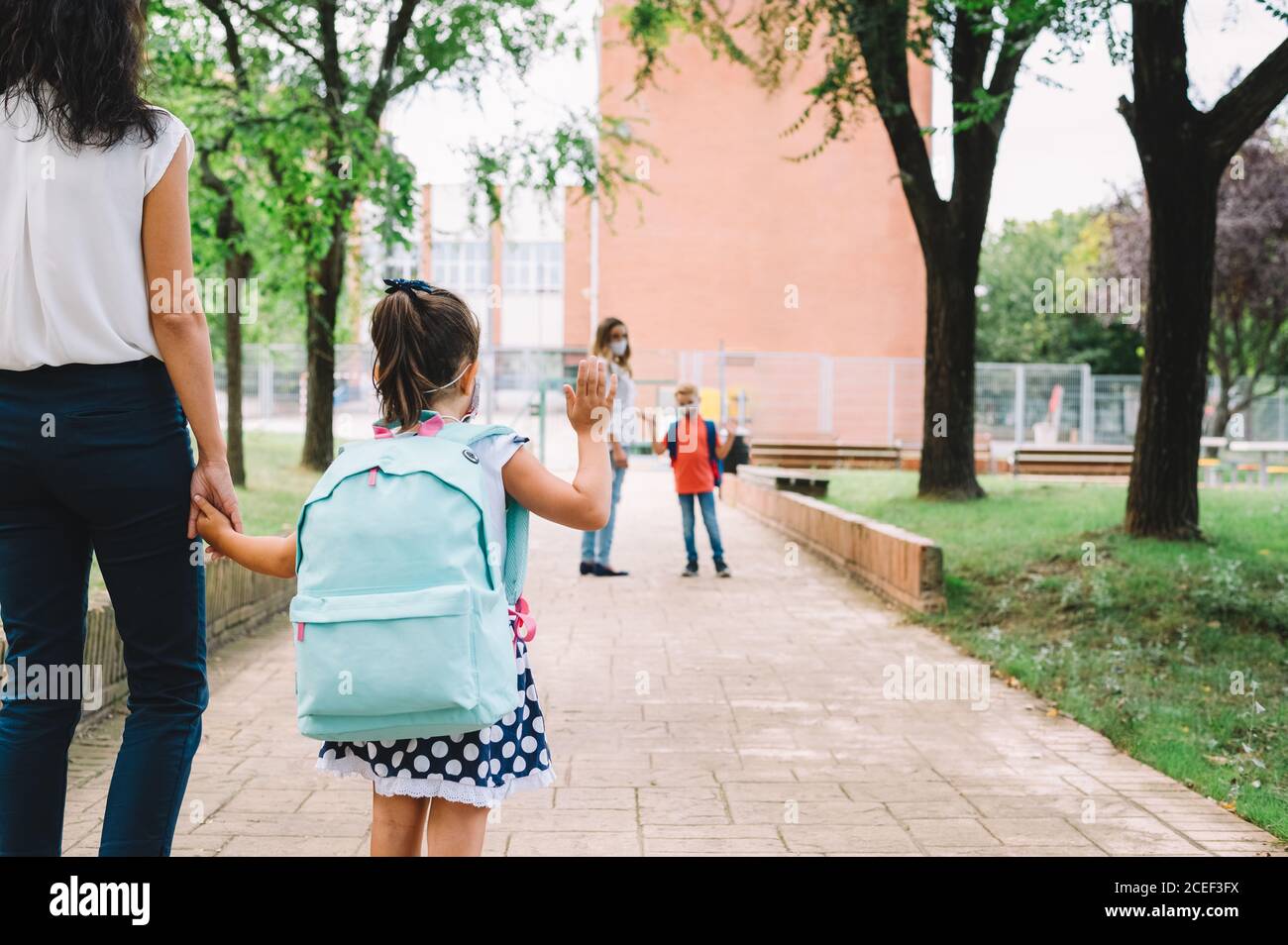 A girl meets another boy when she arrives back to school after the ...