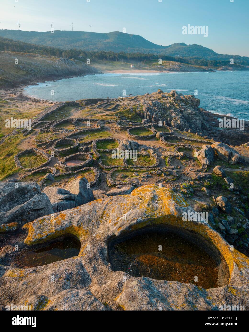 Circular structures of Celtic buildings in the Baronha Galicia castro ...
