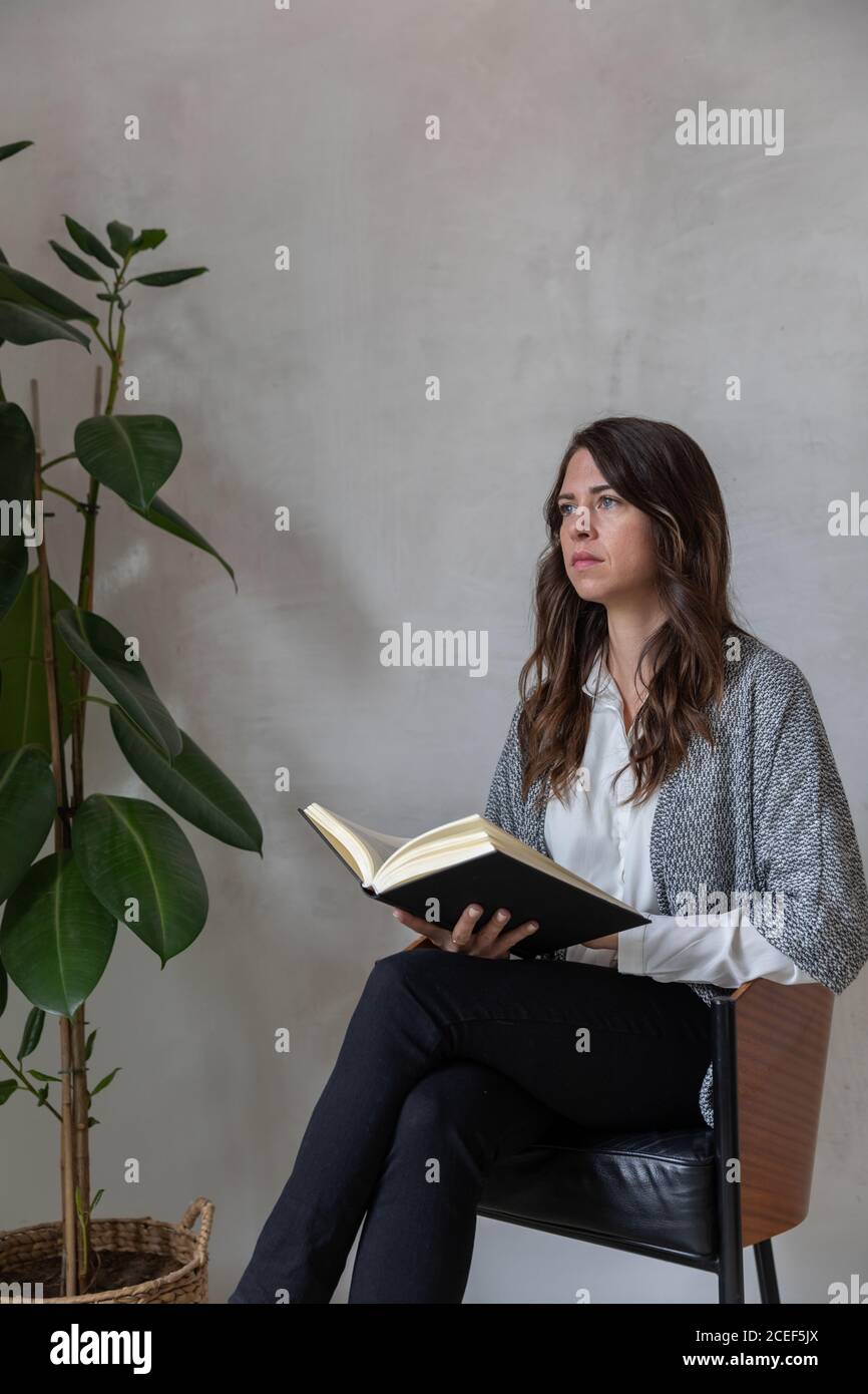 Chair open book hi-res stock photography and images - Alamy