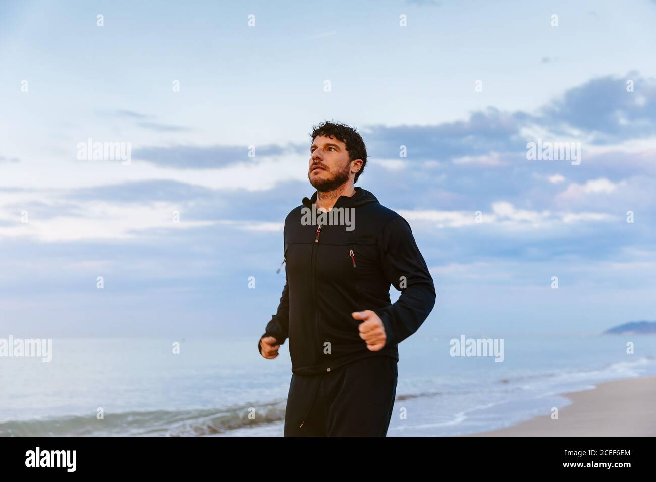 Man Running Beach Handsome High Resolution Stock Photography and Images ...