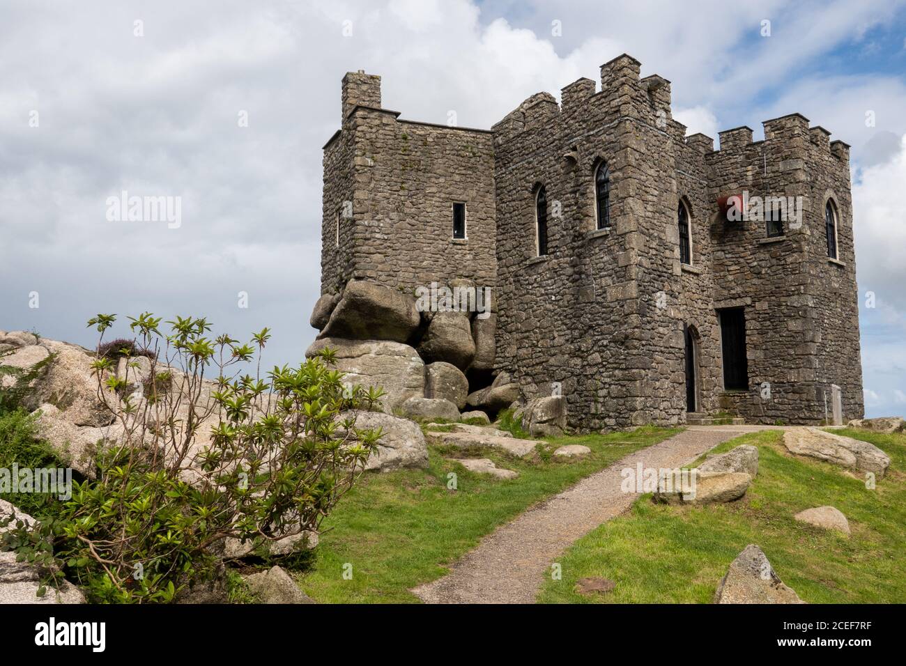 Carn Brea Castle Restaurant Stock Photo - Alamy
