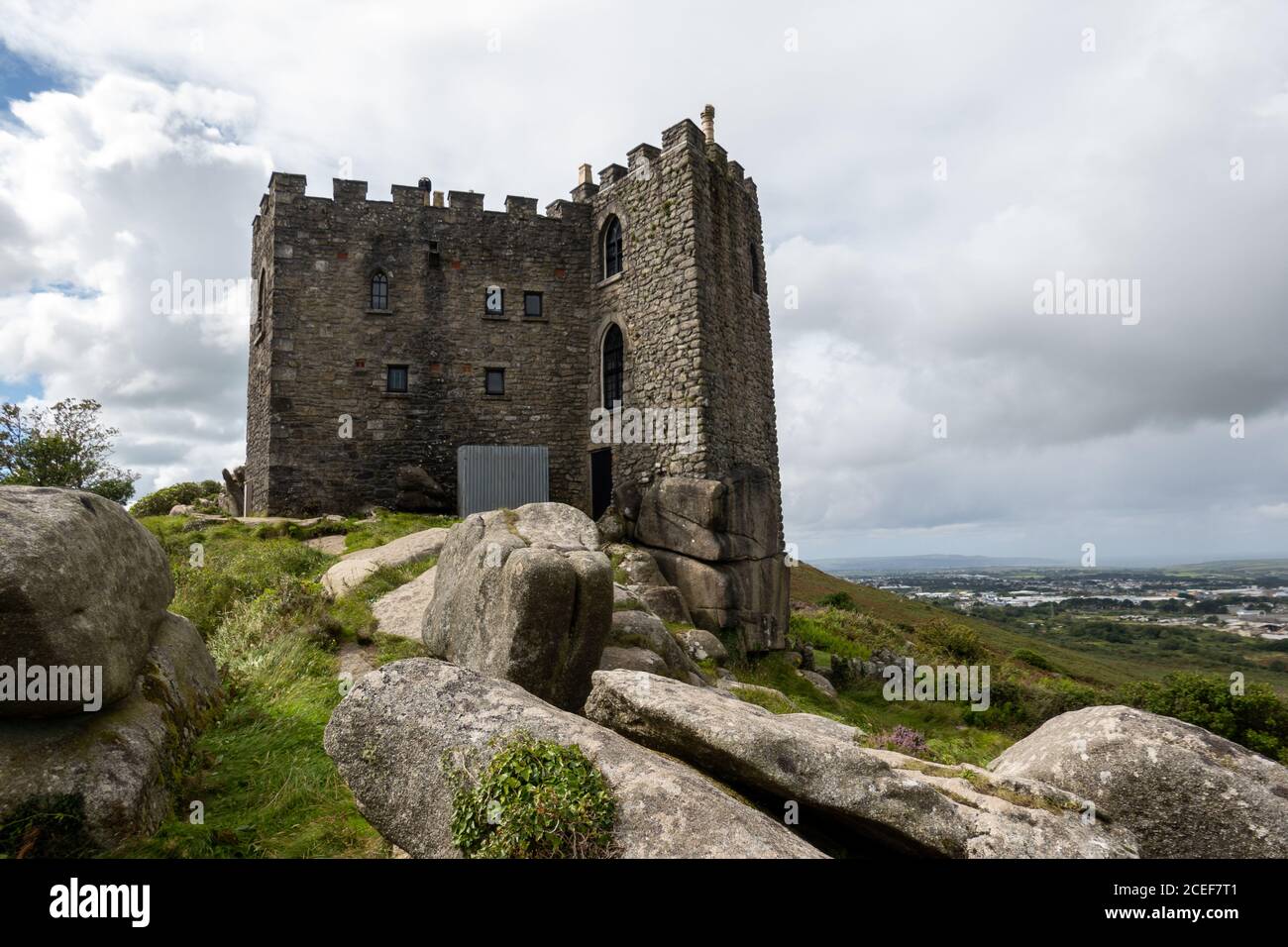 Carn Brea Castle Restaurant Stock Photo - Alamy