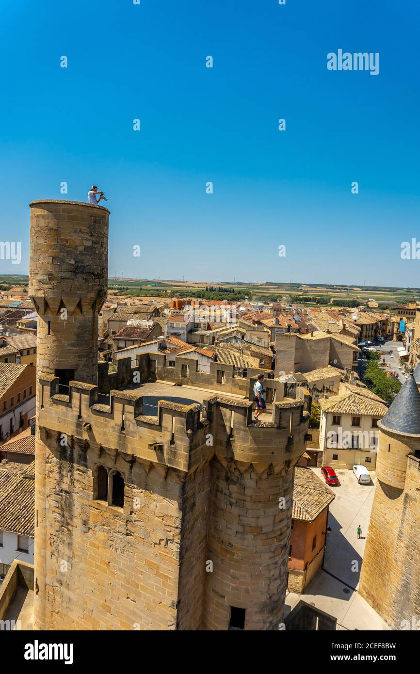 Vertical shot of a castle in Navarra, Spain Stock Photo - Alamy