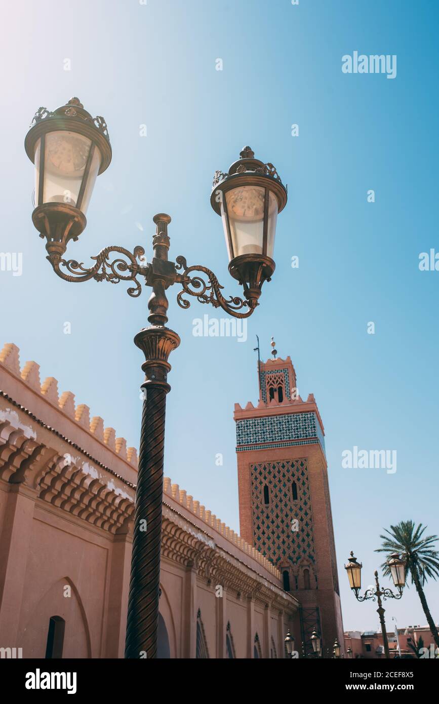 Beautiful moroccan building architecture design Stock Photo - Alamy