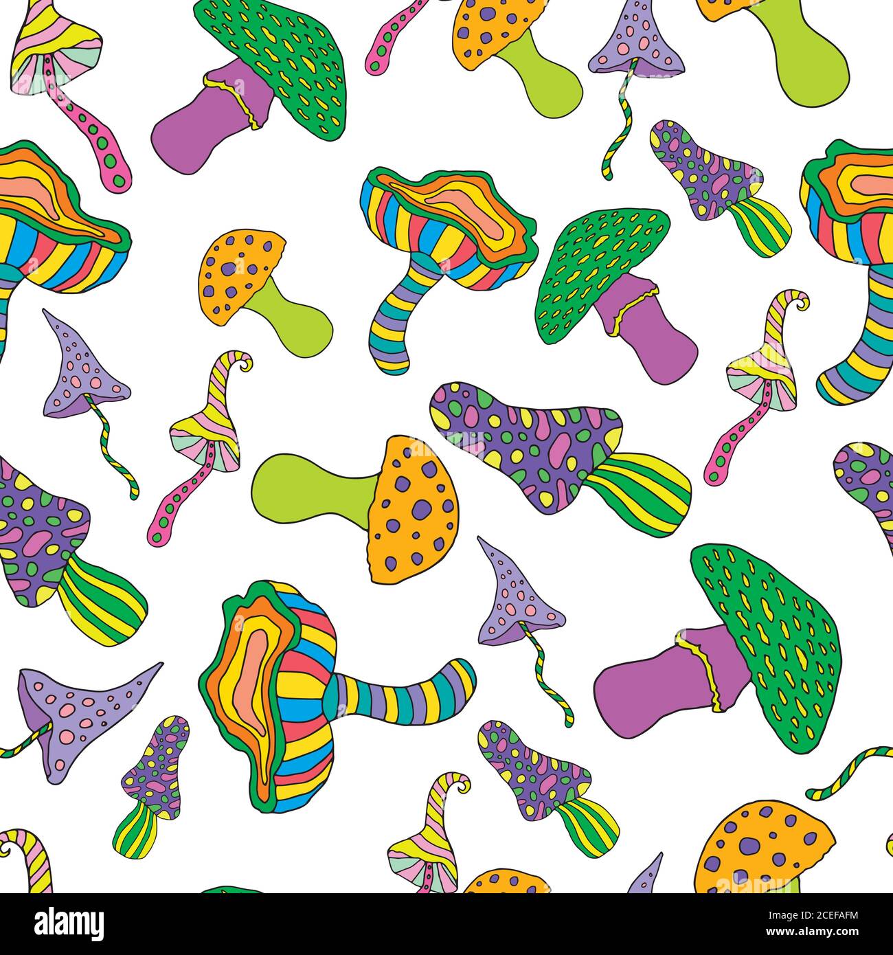 Psychedelic mushroom art hi-res stock photography and images - Alamy