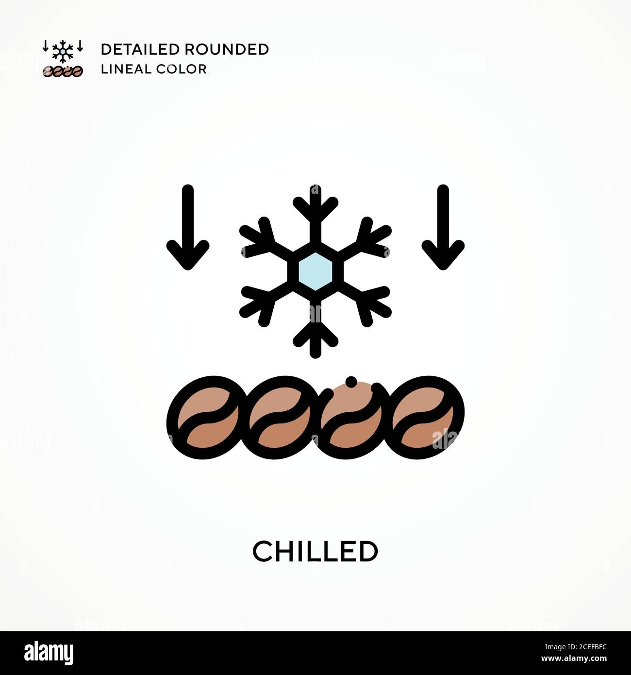 Chilled detailed rounded lineal color. Modern vector illustration ...