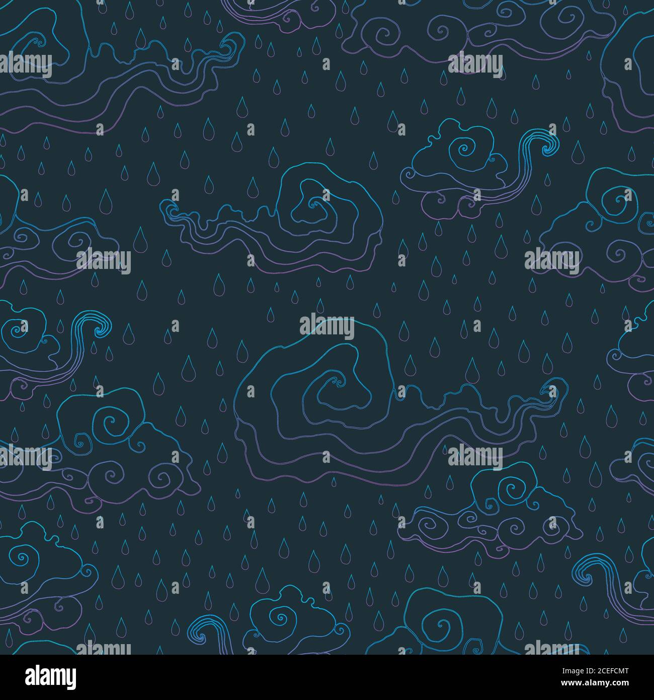 Sky dark blue with white clouds Stock Vector Images - Alamy