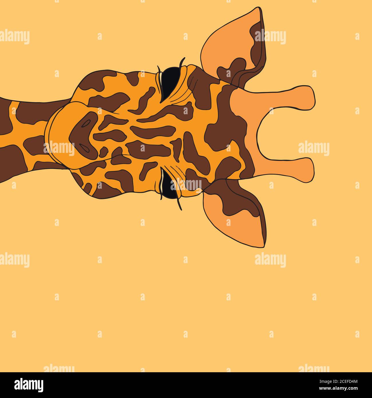 Giraffe cartoon style Stock Vector Images - Alamy