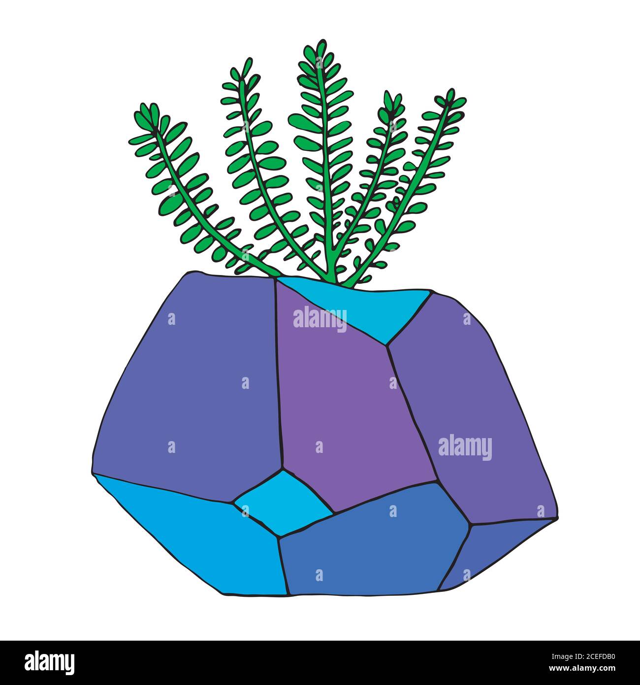 Succulent flower element design Stock Vector Images - Alamy