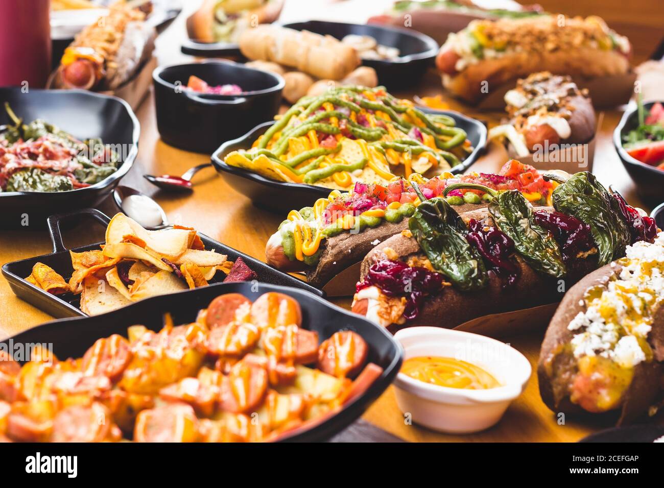 Nacho table hi-res stock photography and images - Alamy