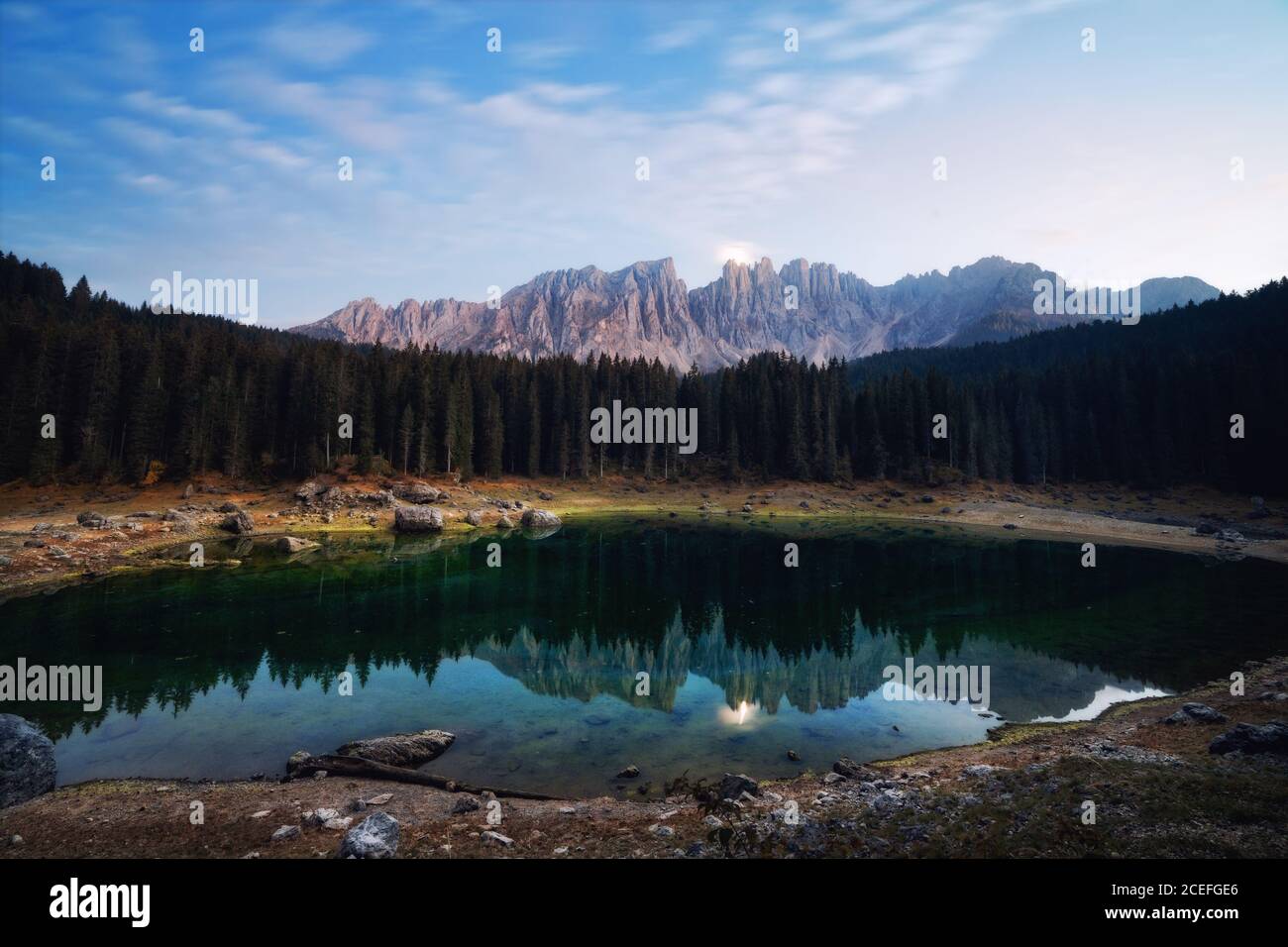 Lago di carezza in south hi-res stock photography and images - Alamy