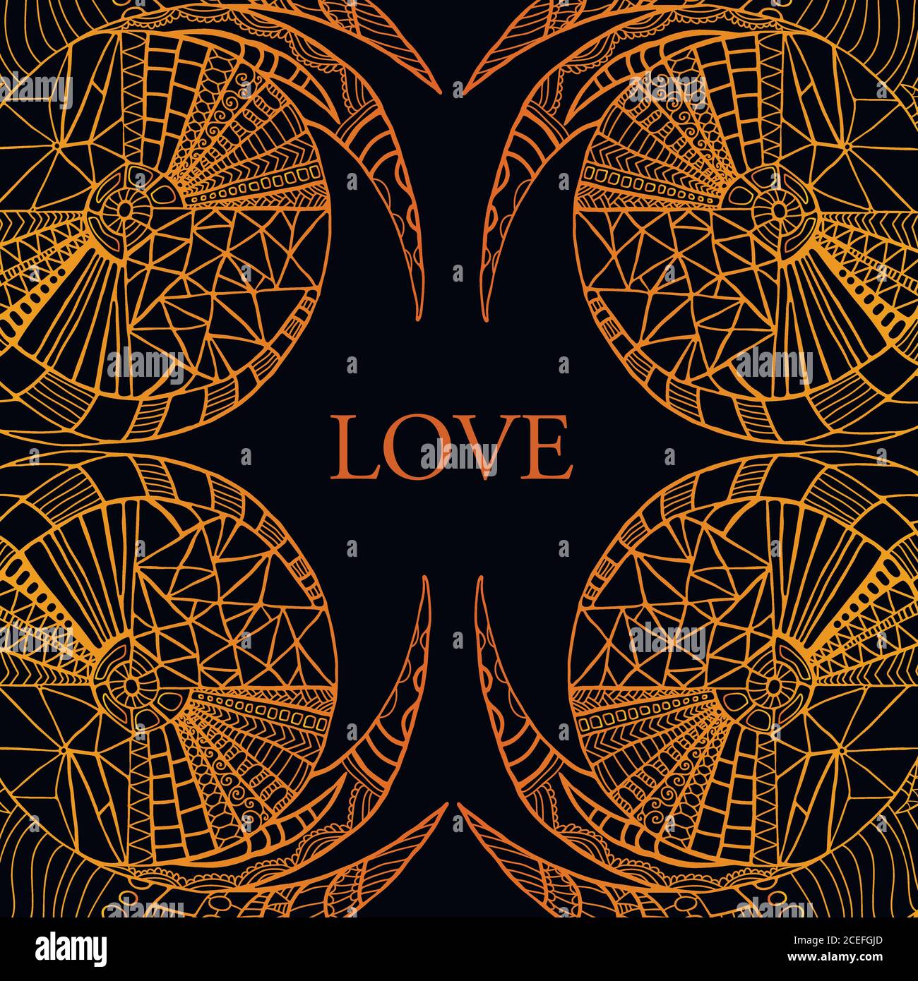 Boho border hi-res stock photography and images - Alamy