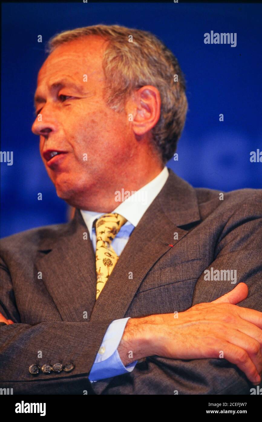 Alain Merieux attends Jacques Chirac meeting, Lyon, France Stock Photo ...