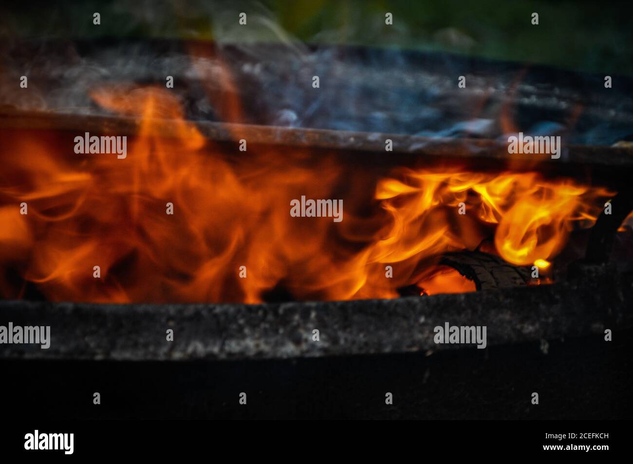 Closeup shot of fire flames Stock Photo - Alamy