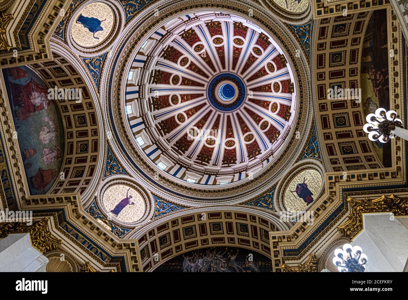 Interior of the Dome of the Pennsylvania State Capitol Stock Photo - Alamy