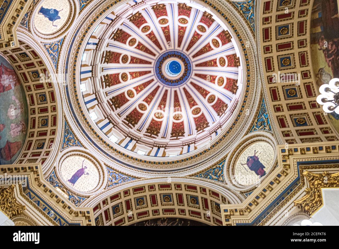 Interior of the Dome of the Pennsylvania State Capitol Stock Photo - Alamy