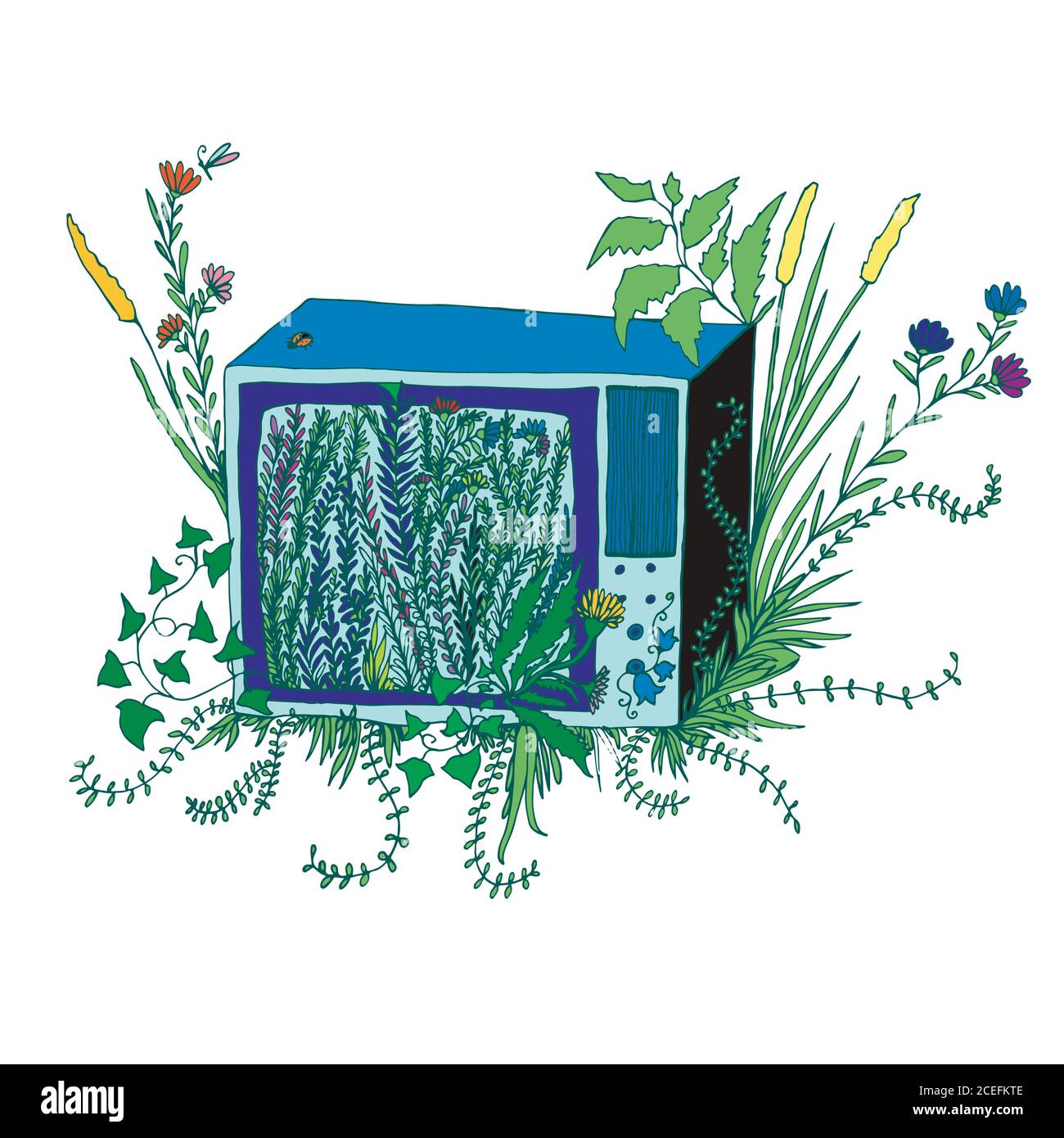 Tv party Stock Vector Images - Alamy