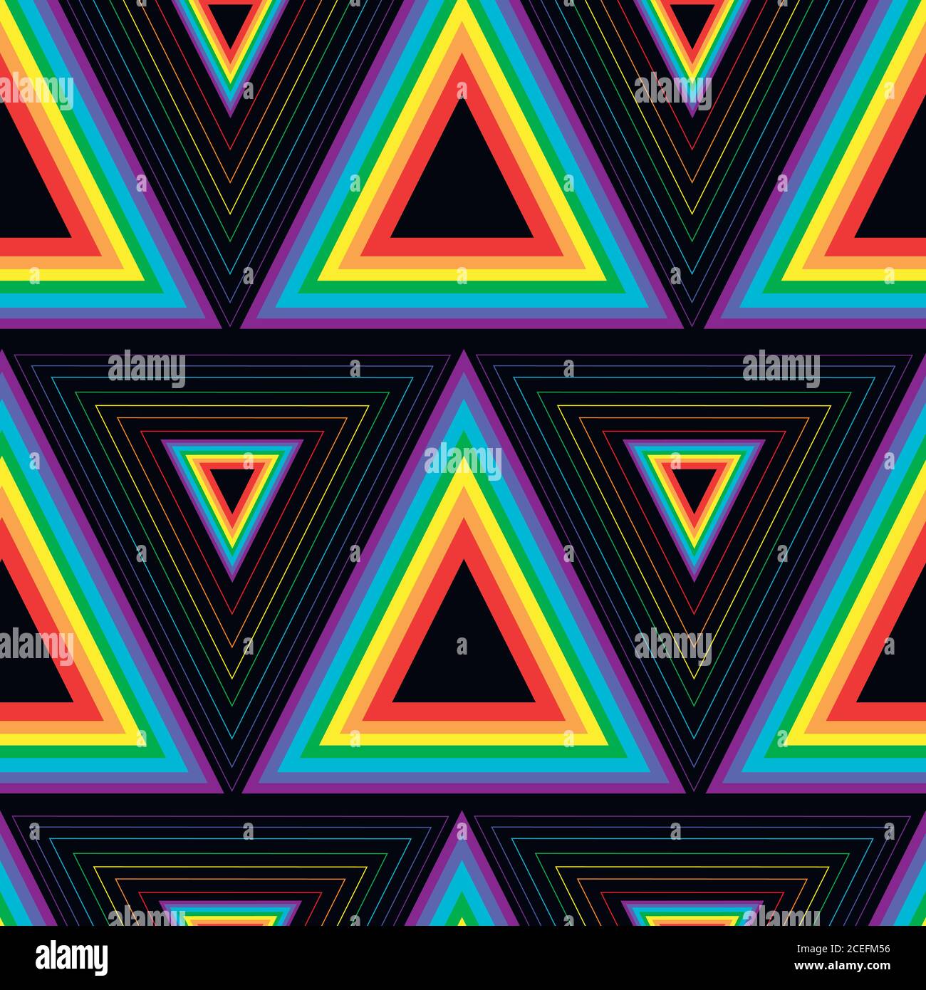 Color rainbow triangles seamless pattern Stock Vector Image & Art - Alamy