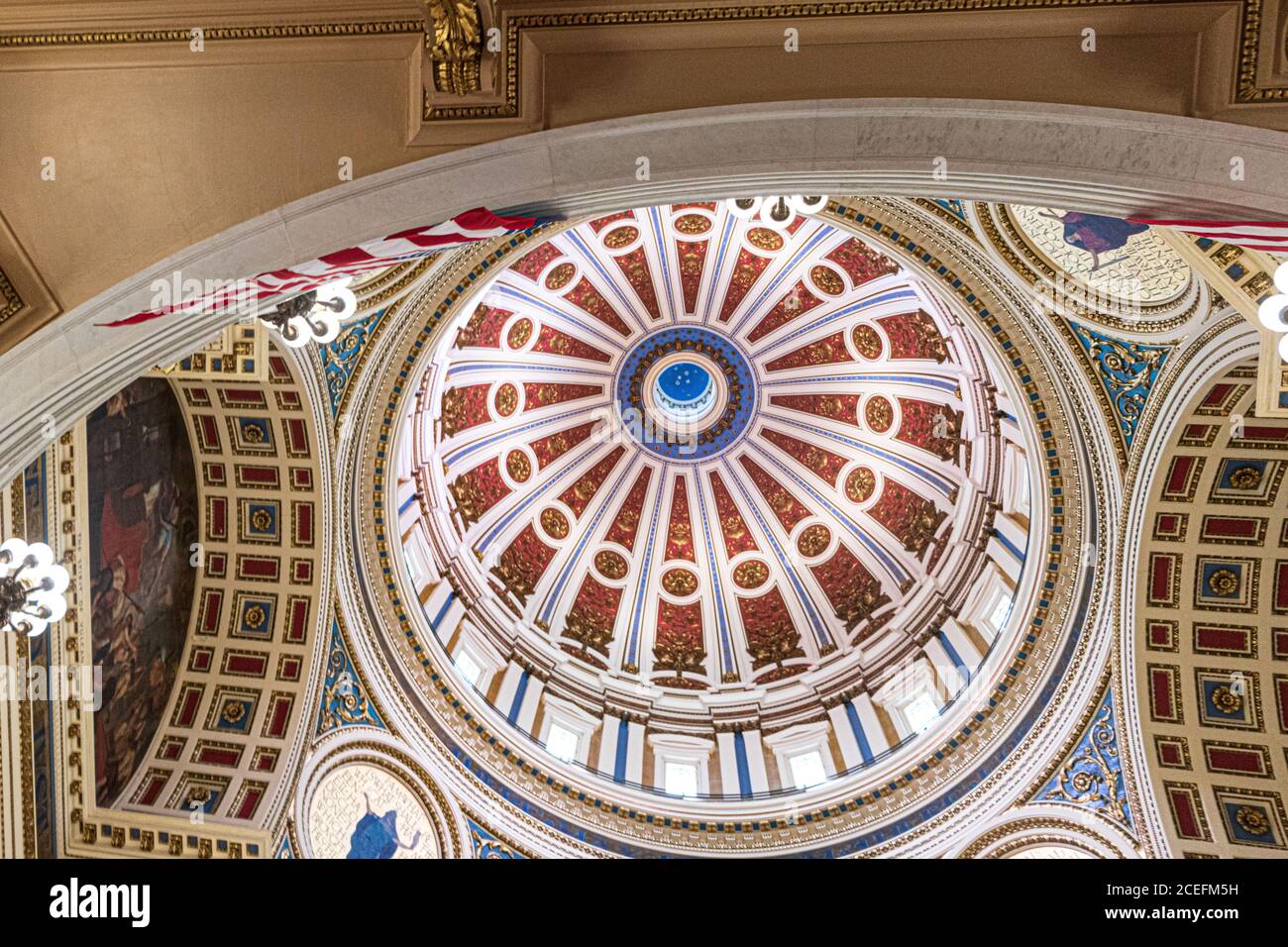 Interior of the Dome of the Pennsylvania State Capitol Stock Photo - Alamy