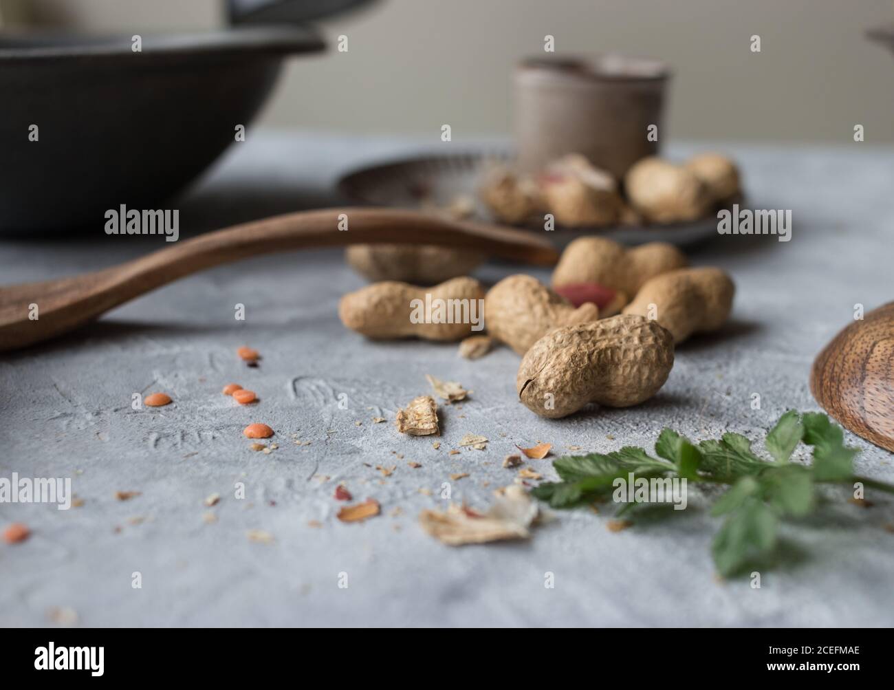 Peanuts table hi-res stock photography and images - Alamy