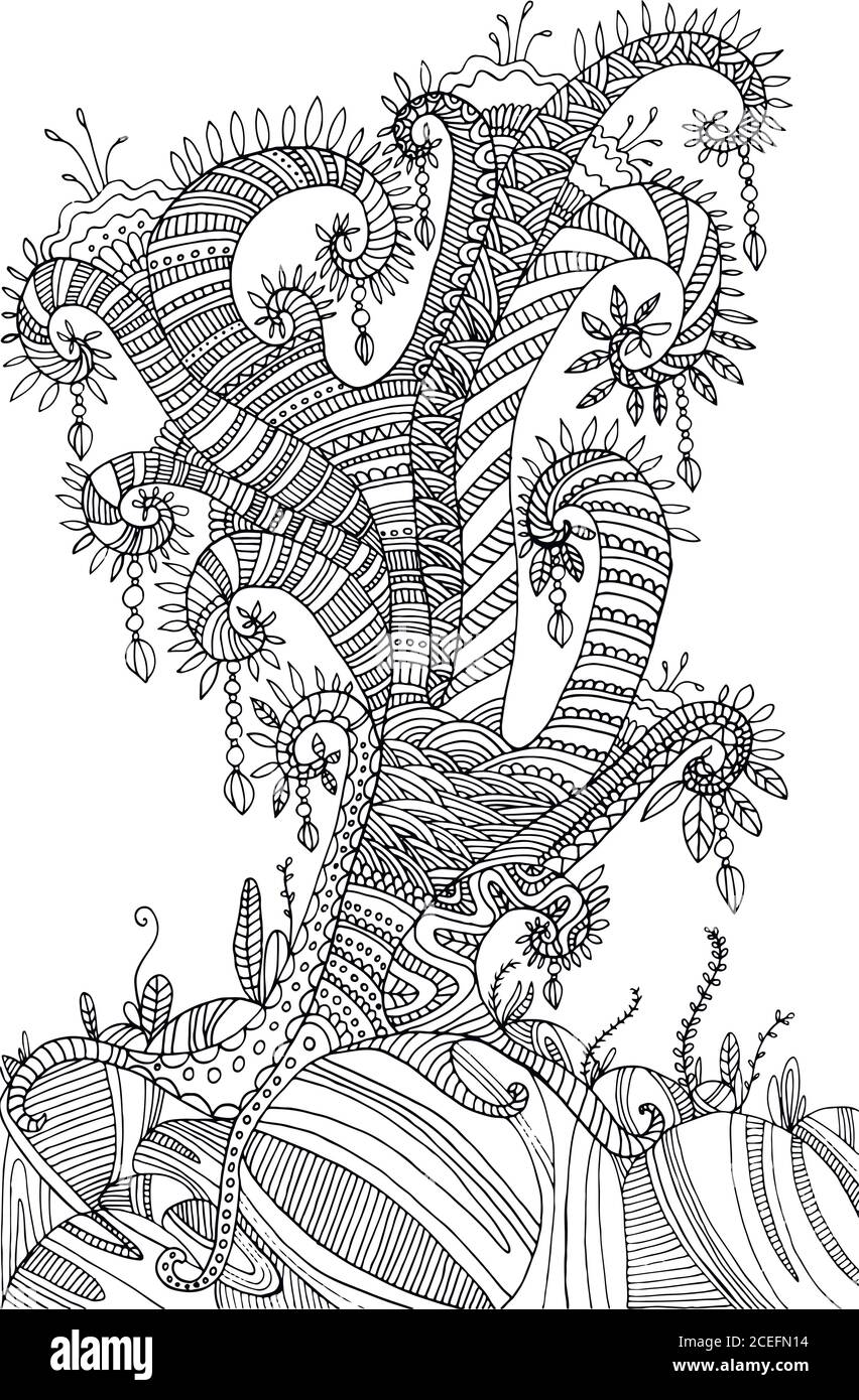 Asian landscape card Stock Vector Images - Alamy