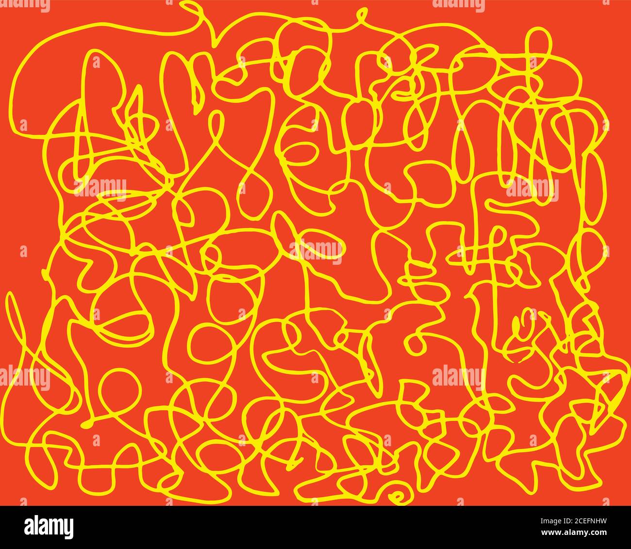 Scribbles abstract decorative simple sunny color pattern Stock Vector ...