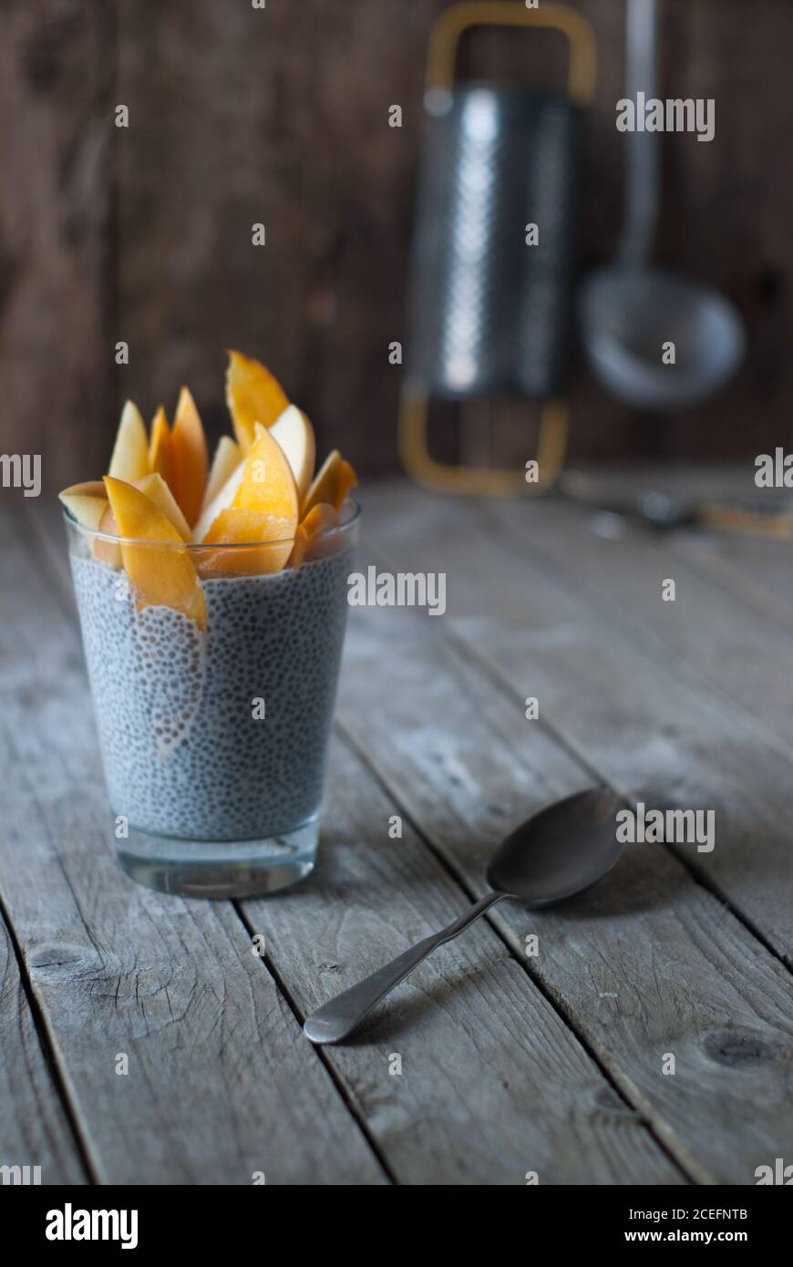 Chia pudding with fruits hi-res stock photography and images - Alamy