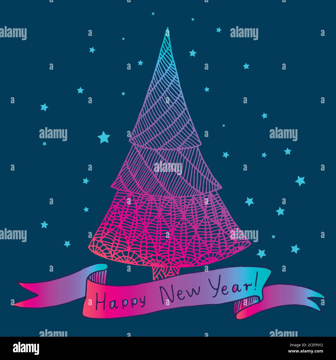 Psychedelic tree Stock Vector Images - Alamy