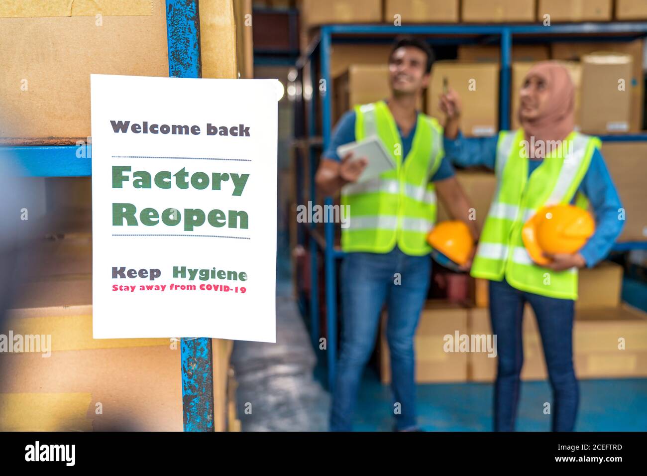 Employee welcome back sign hi-res stock photography and images - Alamy