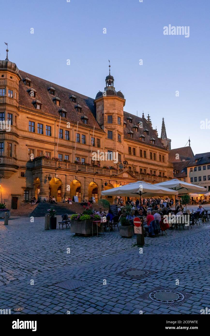 Rothenburg ob der Tauber, Bavaria / Germany - 23 July 2020: people ...