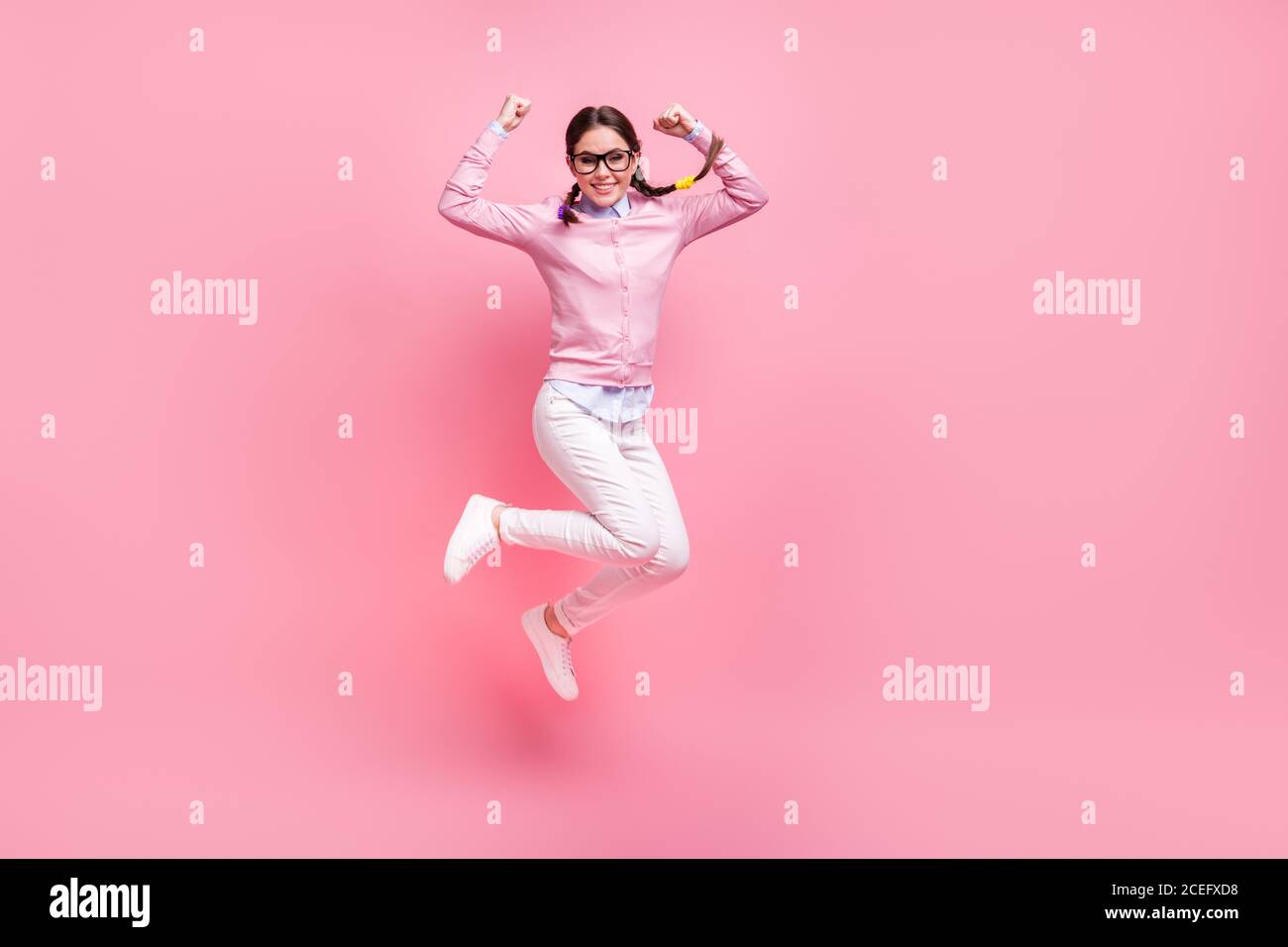 Full length body size view of her she nice attractive pretty lovely ...