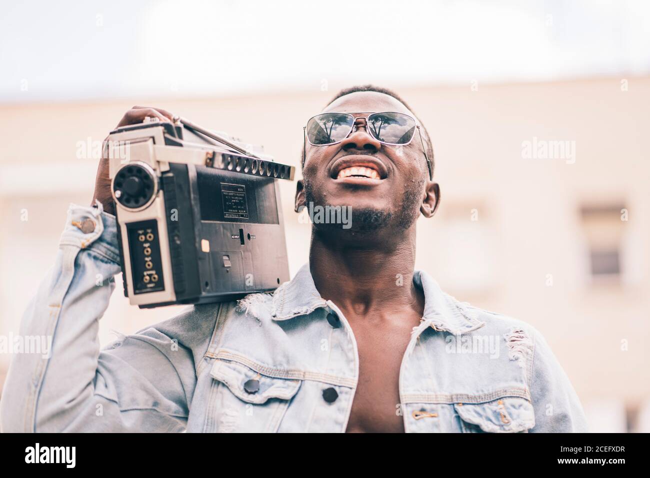 Radio cassette man hi-res stock photography and images - Alamy