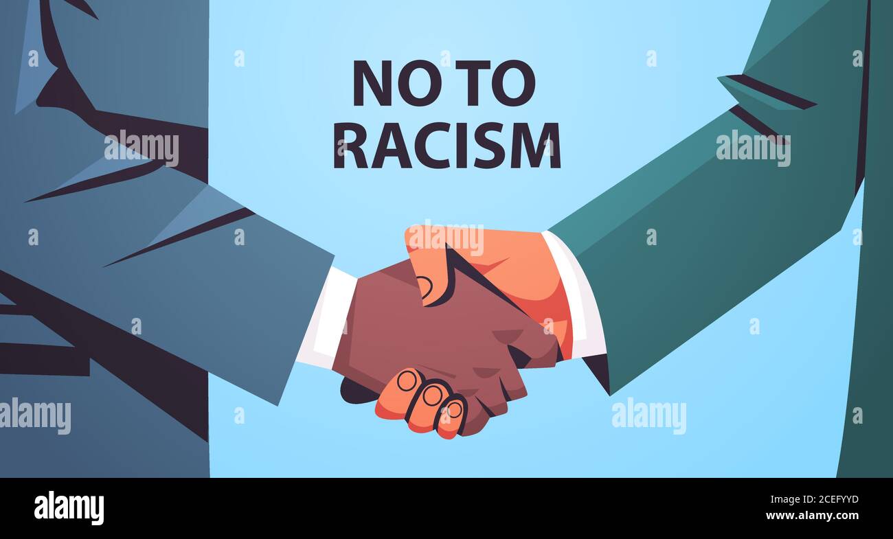 different color handshake black and yellow handshaking poster against ...